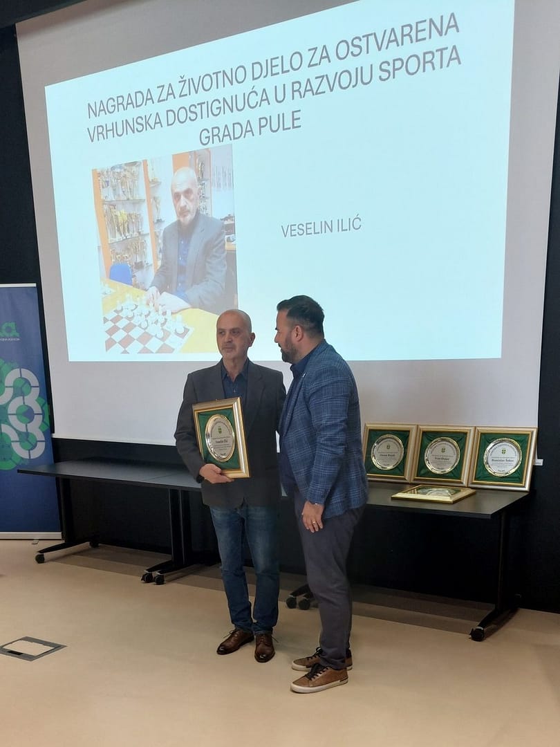 Lifetime Achievement Award for Veselin Ilić - ŠK Pula
